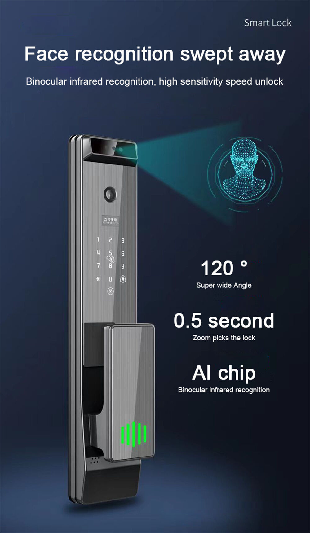 New Arrival Stainless Steel Smart Door Lock Smart Lock Weather Proof ...