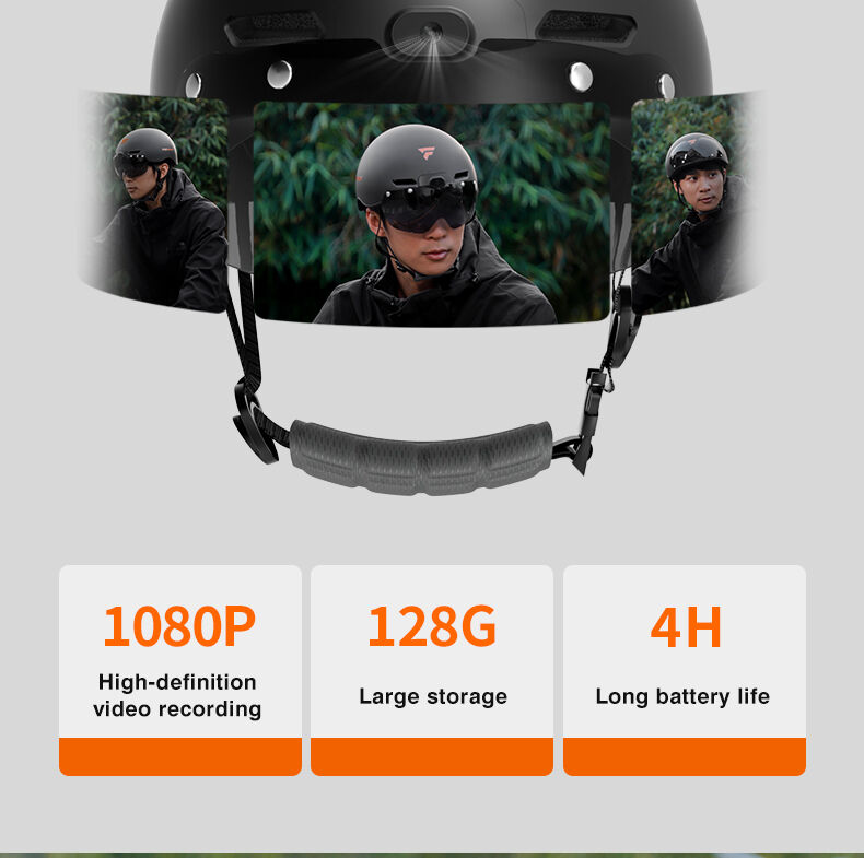 Buy Wholesale China Smart Adult Cycle Helmet Urban Style With 1080p ...