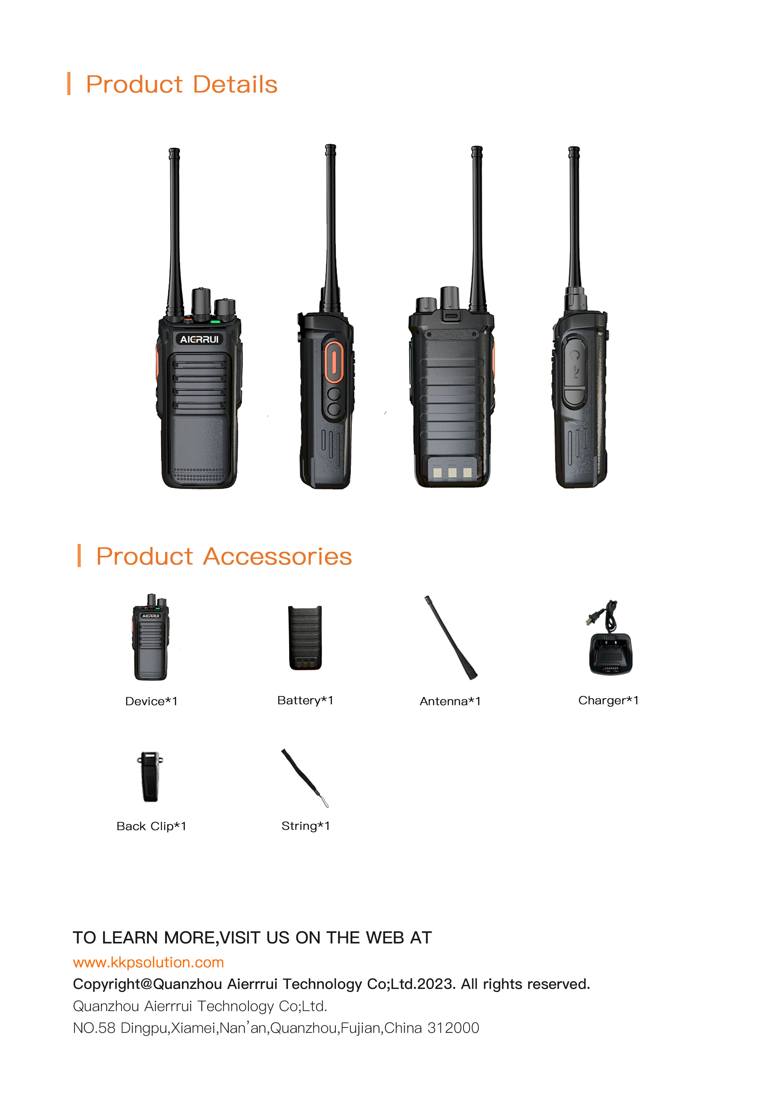 Buy Wholesale China 10km Uhf Long-range High-power Handheld Portable ...