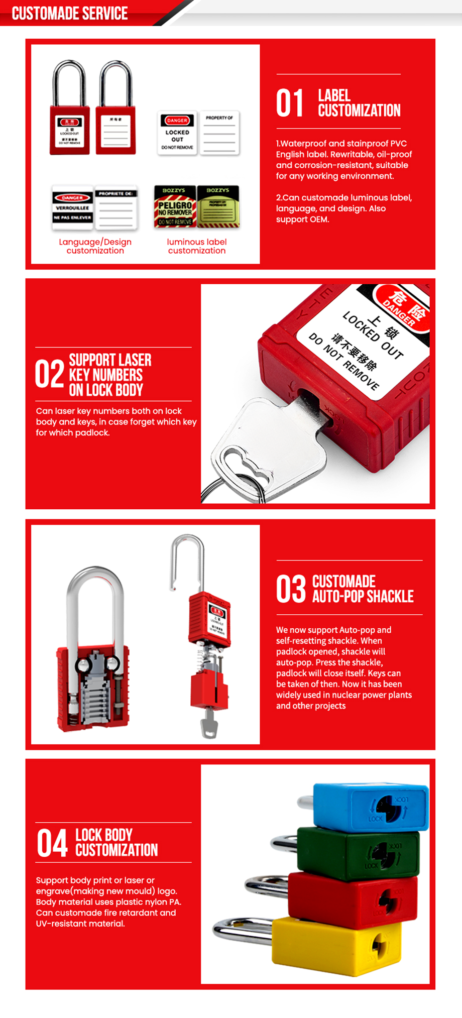 Buy Wholesale China 38mm Multicolor Safety Padlock With Master Key ...