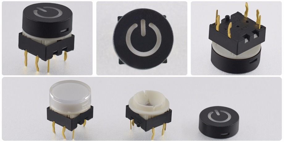 Bulk Buy China Wholesale Honyone 12*12mm Momentary(spst) Led Push ...