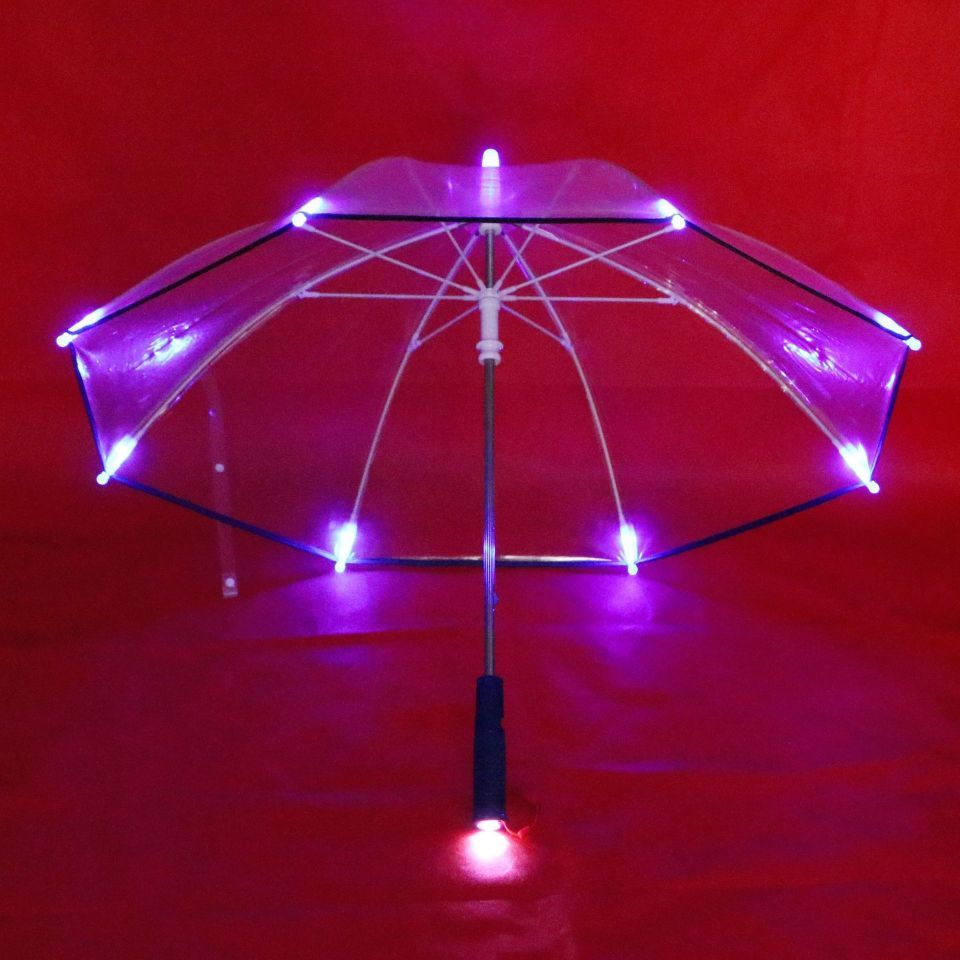 Buy Wholesale China 23 Inch Led Luminous Transparent Umbrella With ...