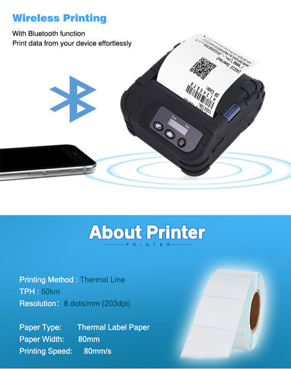 Buy Wholesale China Rugged Bluetooth+usb Wireless Mobile Bill Label ...