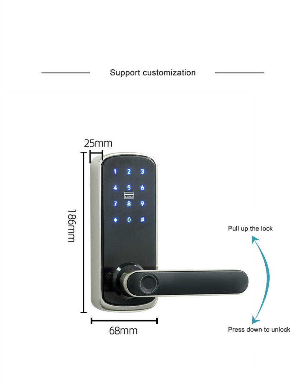 Buy Wholesale China Top Fashion High Quality Smart Door Lock Front Door ...