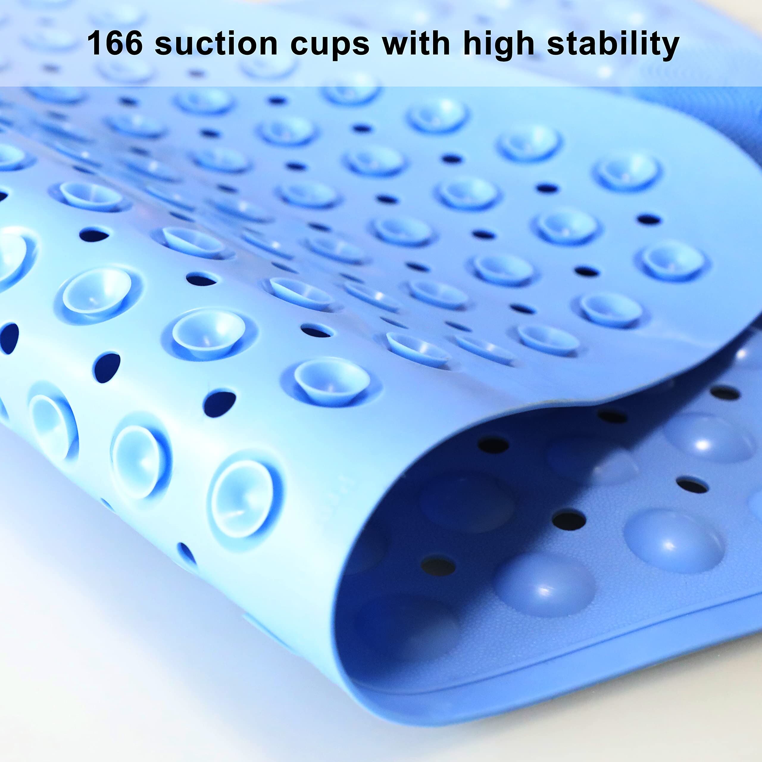 Amazon Non-slip Tpe Washable Bath Massage Mat With Drain Holes And ...