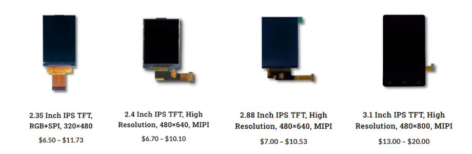 2.4 Inch Tft Lcd, Ips, Mipi Interface, High Resolution, 480x640 Pixels ...