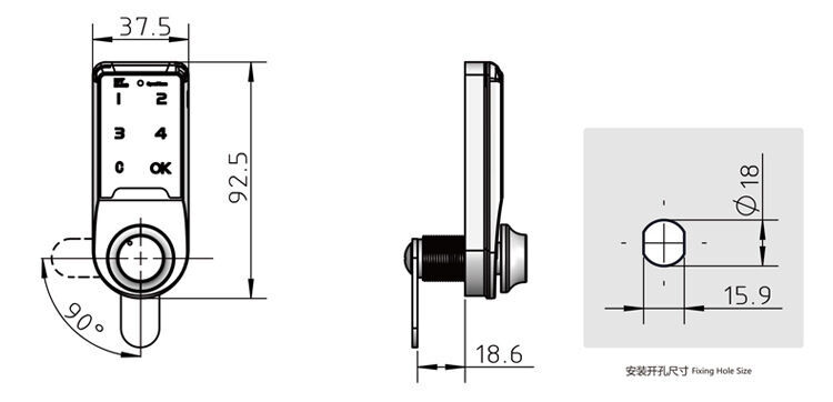 Buy Wholesale China Smart Keypad Rfid Card Locker Digital Lock ...