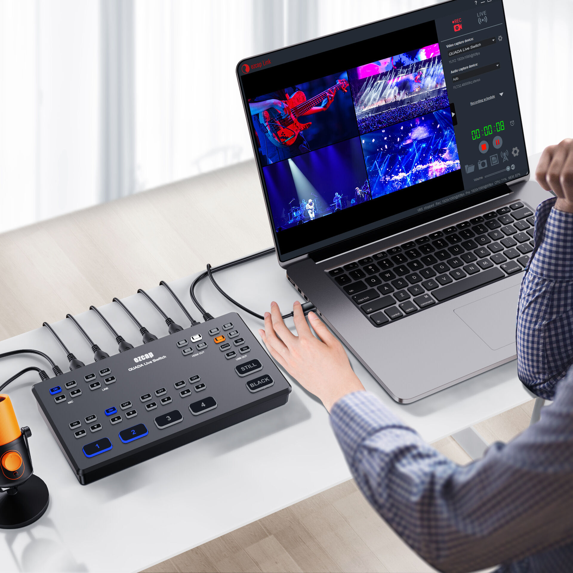 Buy Wholesale China Ezcap328 Quada Live Switch Multi Camera Live ...