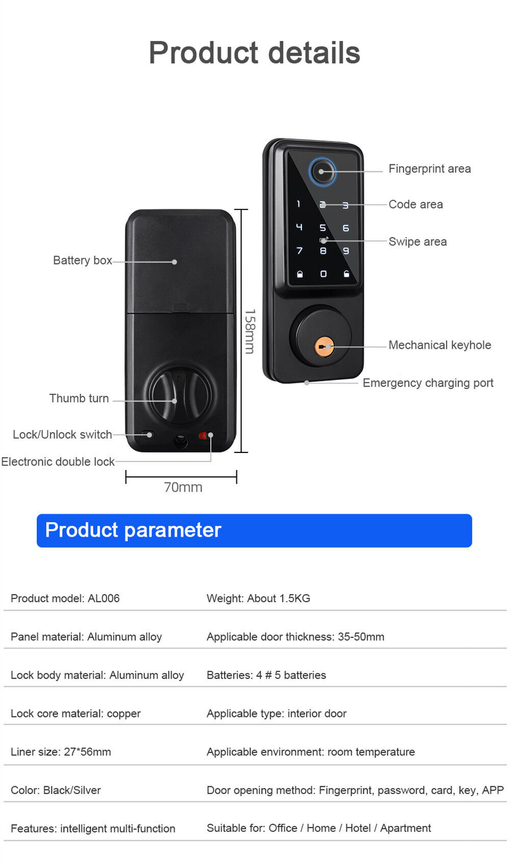 Buy Wholesale China New Upgrade High Security Smart Door Lock Smart ...