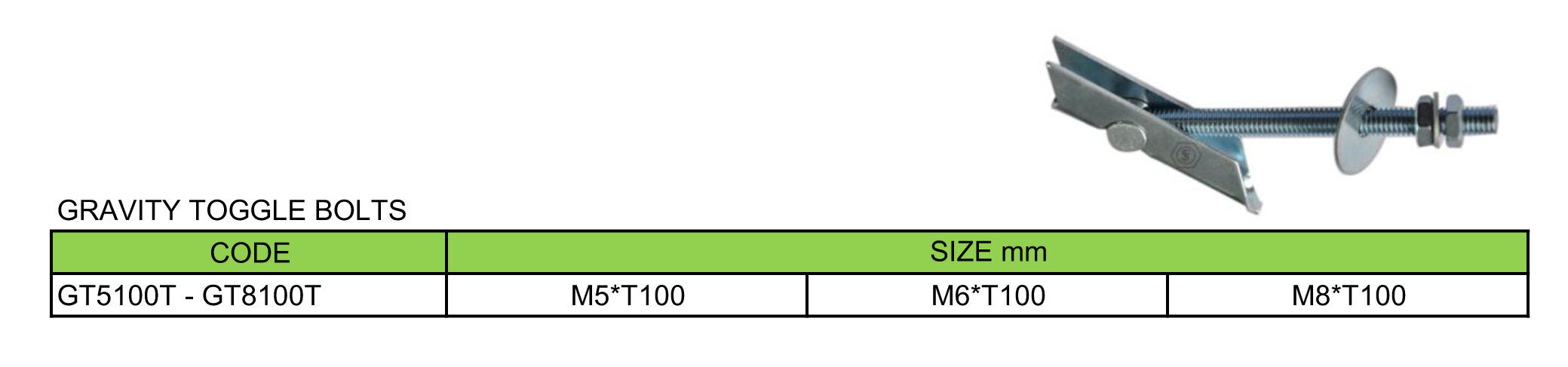 Buy Wholesale China Gravity Toggle Bolts, Made Of Steel For Cavity ...
