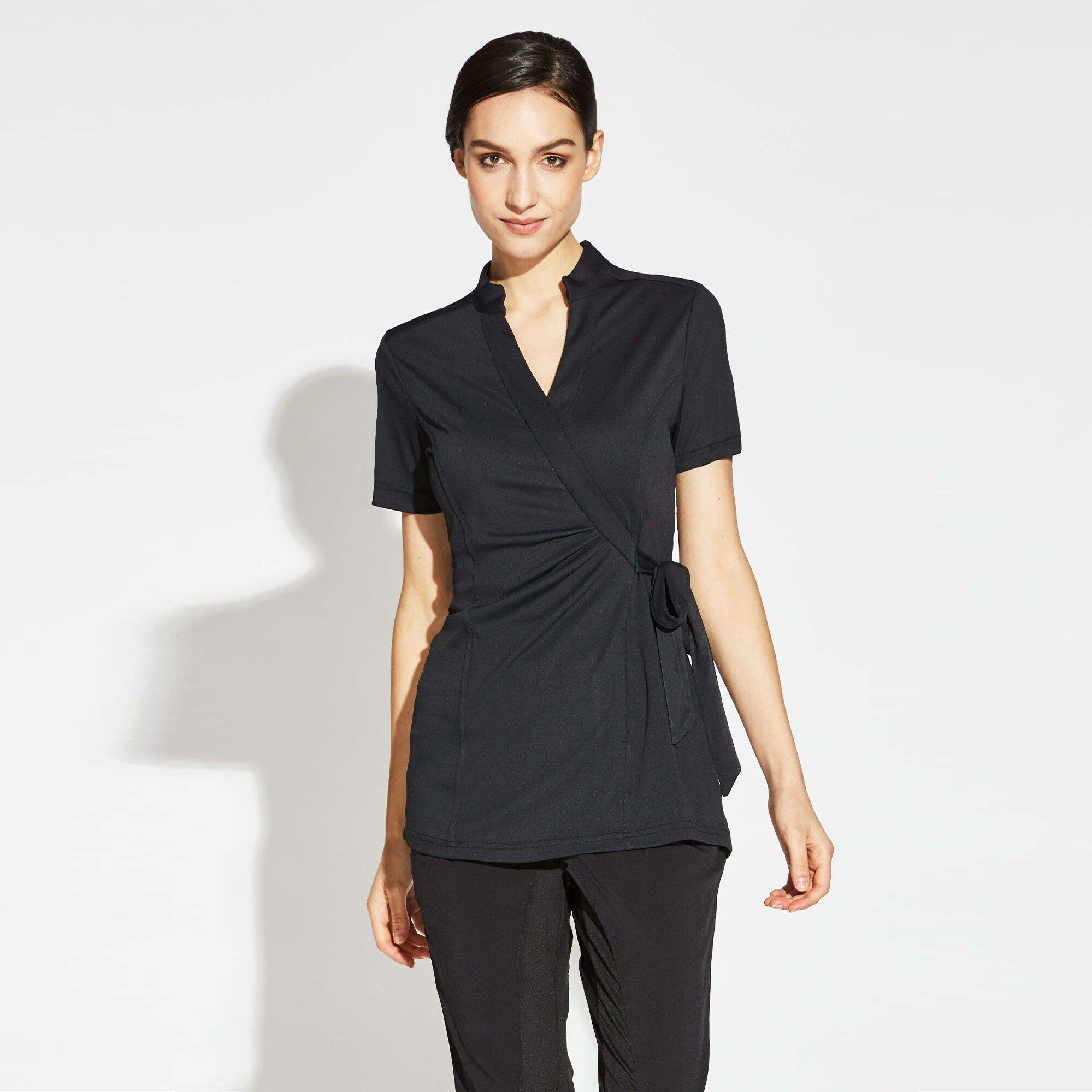 Fashionable Waistband Hotel Tunic Uniform Spa Uniforms Salon Clothing ...