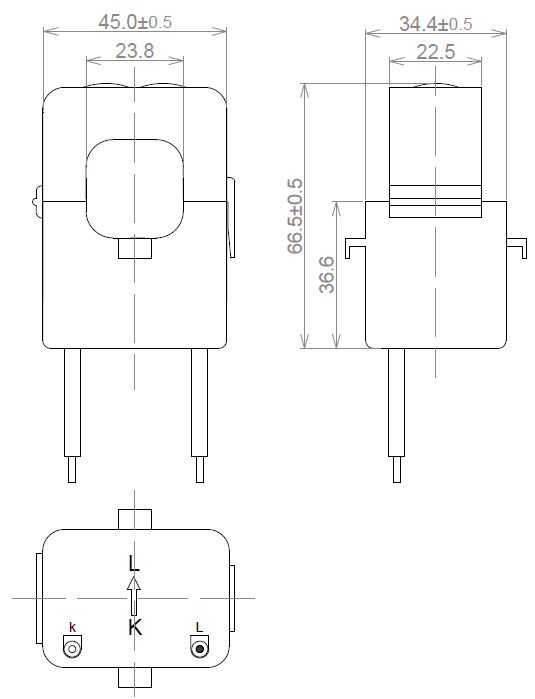 Echun Ets24 24mm Hole 0-100a Ac Input 4-20ma Dc Output Current Transducer For Energy Monitoring ...