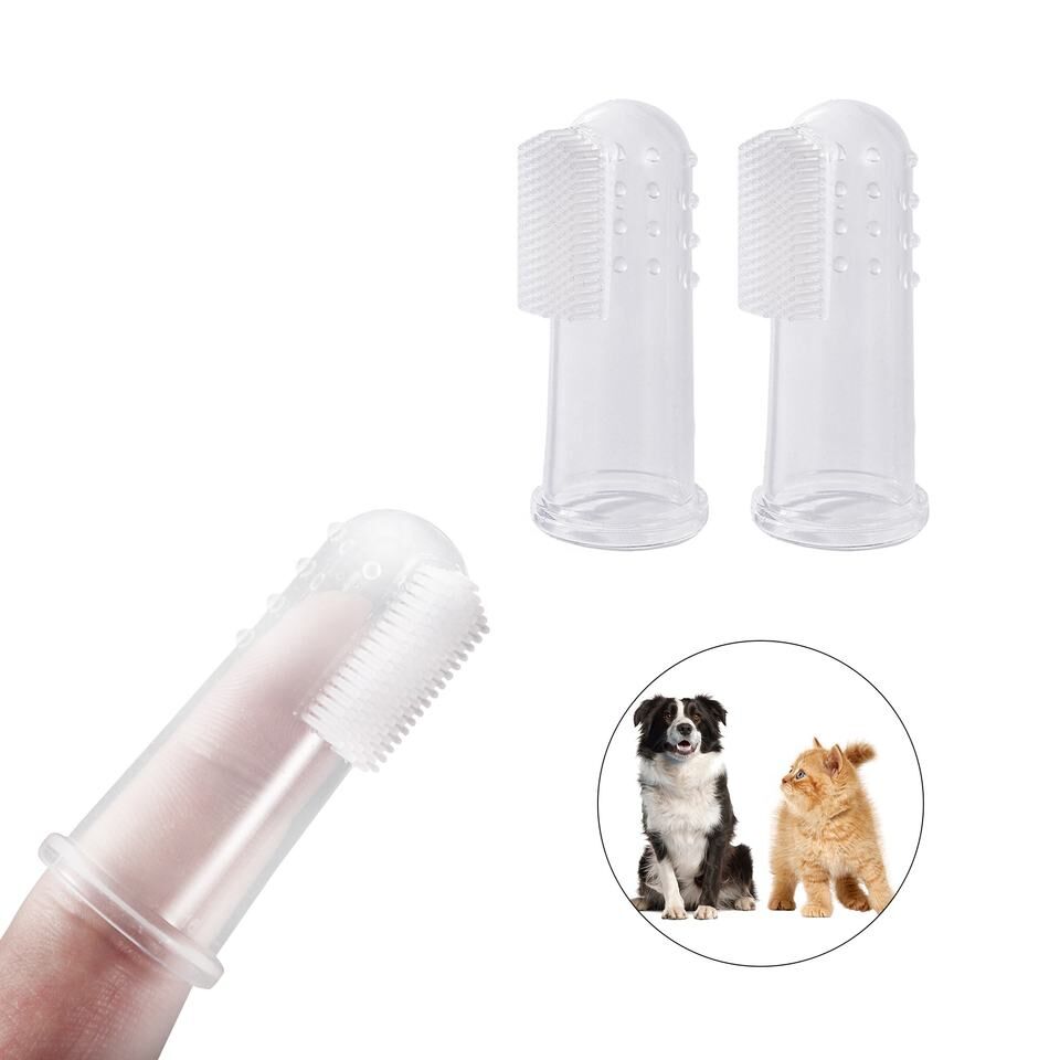 Pet Supplies Portable Soft Silicone Dog Cat Tooth Cleaning Brush Pet ...