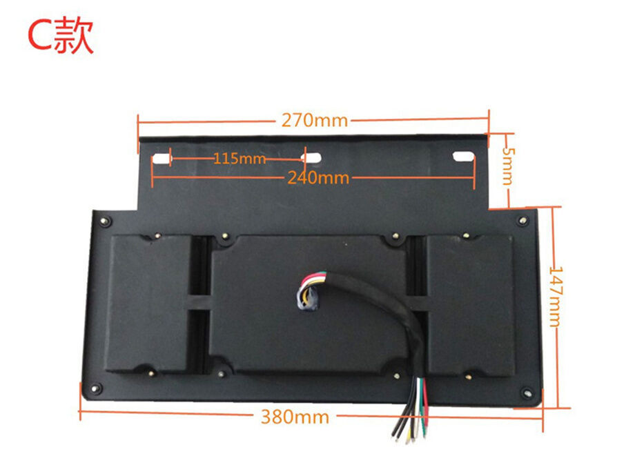 12v24v Iron Mesh Protection Super Bright Tail Lamp Truck Trailer Brake ...