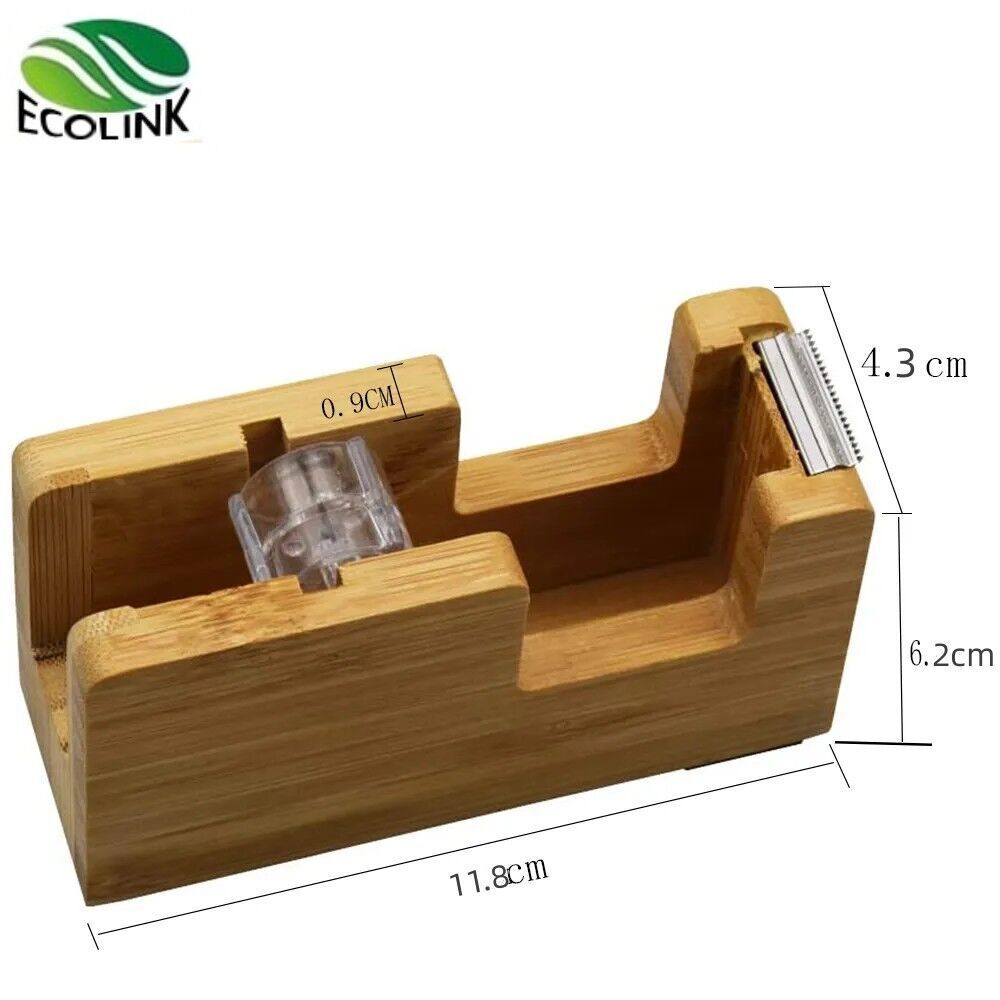 Buy Wholesale China Factory Handmade Wooden Bamboo Tape Dispenser With ...