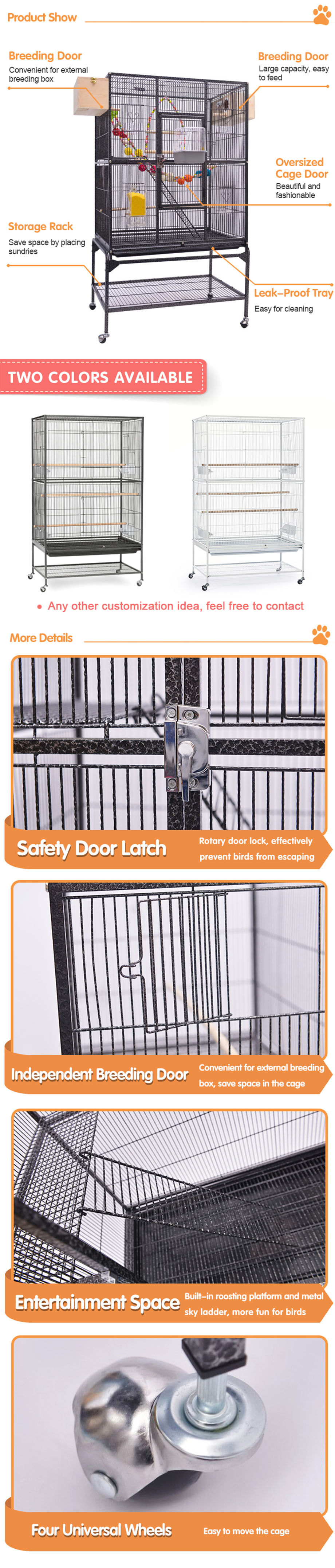 Buy Wholesale China Custom Big Size Parrot Bird Cage Large Bird Cage ...