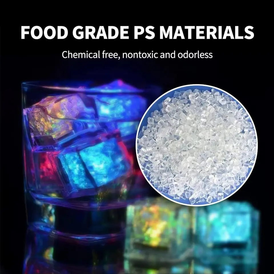 Buy Wholesale China Led Ice Cube Shape Lights Liquid Sensor Glowing Light Up Ice Cubes Multi ...