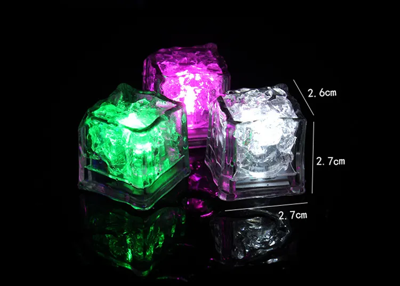 Buy Wholesale China Led Ice Cube Shape Lights Liquid Sensor Glowing ...