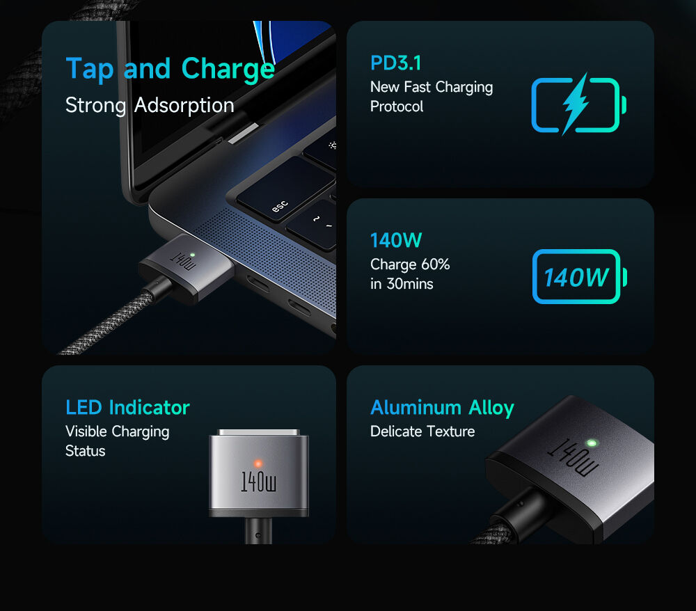 Buy Wholesale China Mcdodo New Metal Usb-c To Magsafe 3 2m 140w Pd3.1 ...