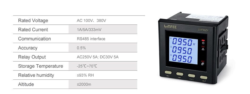 Buy China Wholesale Ac Panel Power Meter Digital Lcd Multifunction Energy Electric Analyzer ...