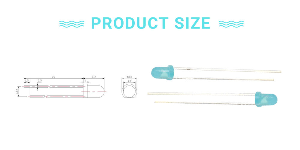 Buy Wholesale China 3mm 480nm Single Color High Brightness Leds 3mm ...