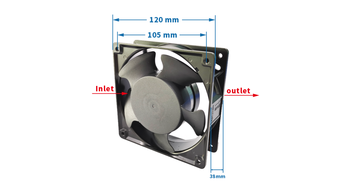 Buy Wholesale China Ac Fan 120x120x38mm 110v 220v 12038 Ac Axial Fan ...