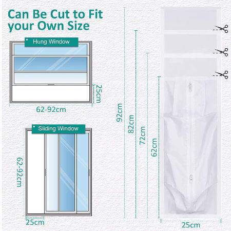 Greenfly Jjpro Window Sealing Cloth With Zipper Hook And Loop Fastener ...