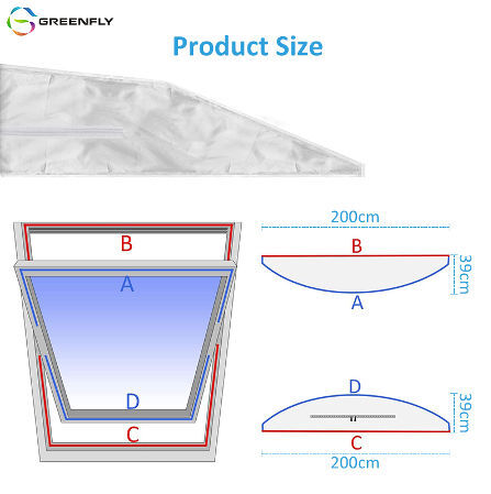 Greenfly Jjpro Window Sealing Cloth With Zipper Hook And Loop Fastener ...