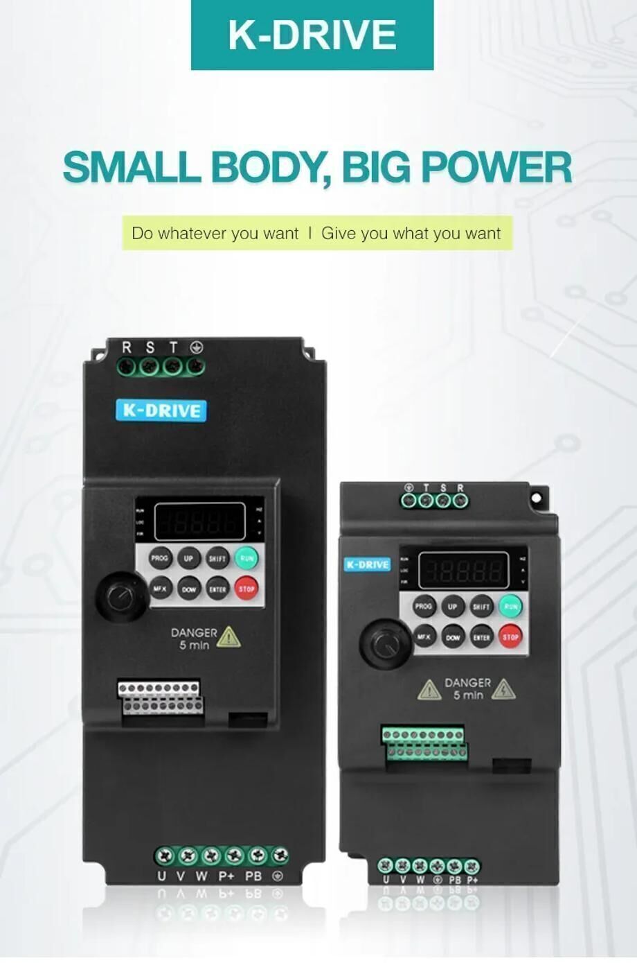Compre K-drive Kd100 Serie 0.75kw Convertidor De Frecuencia Variable Para Máquina De Perforación ...