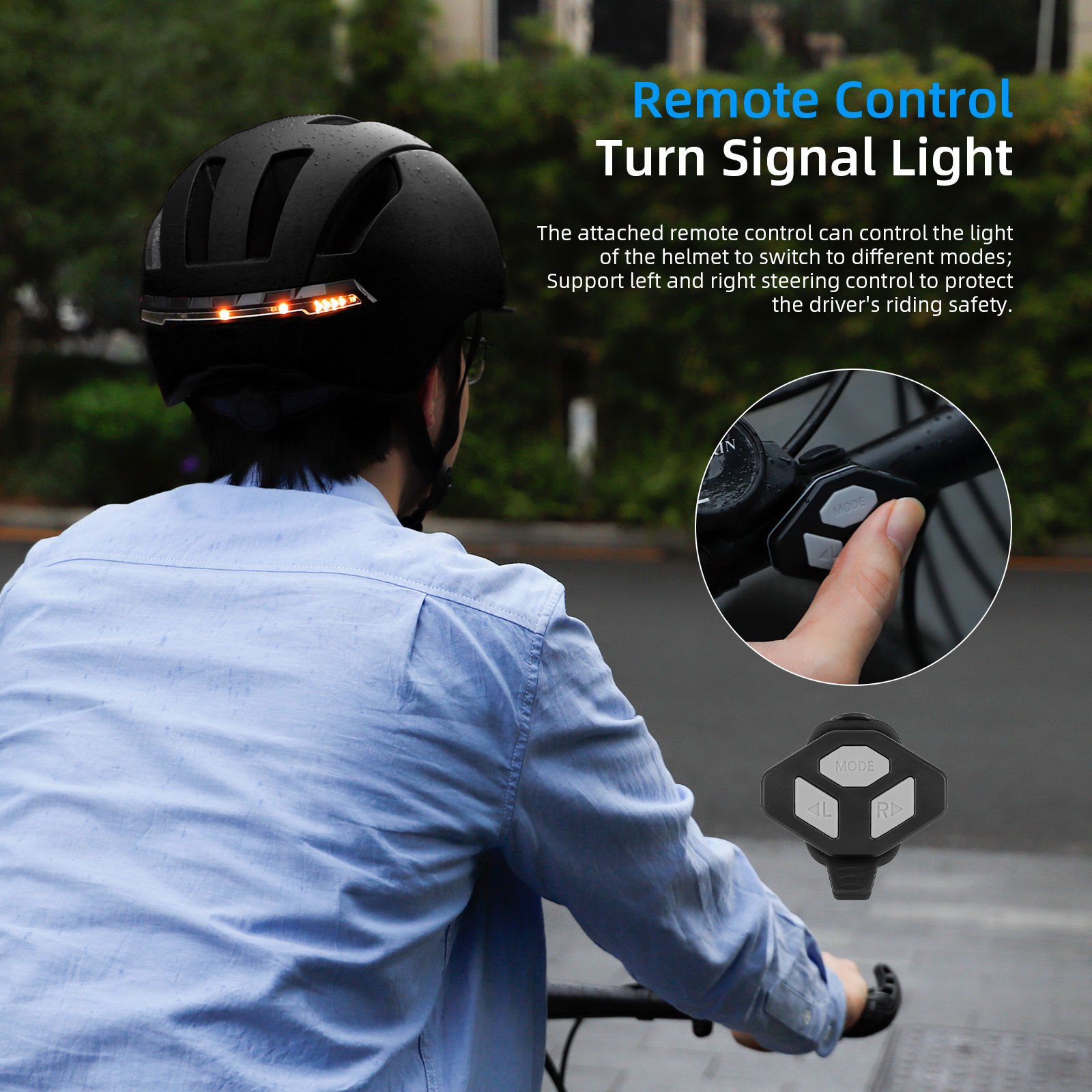 Buy Wholesale China Urban Led Light Protective Helmet With Remote ...