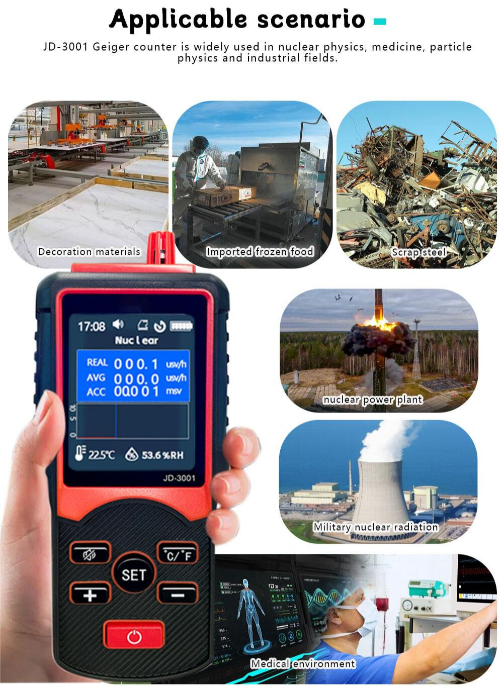 Buy China Wholesale Portable Digital Tool Radioactive Detector Nuclear ...