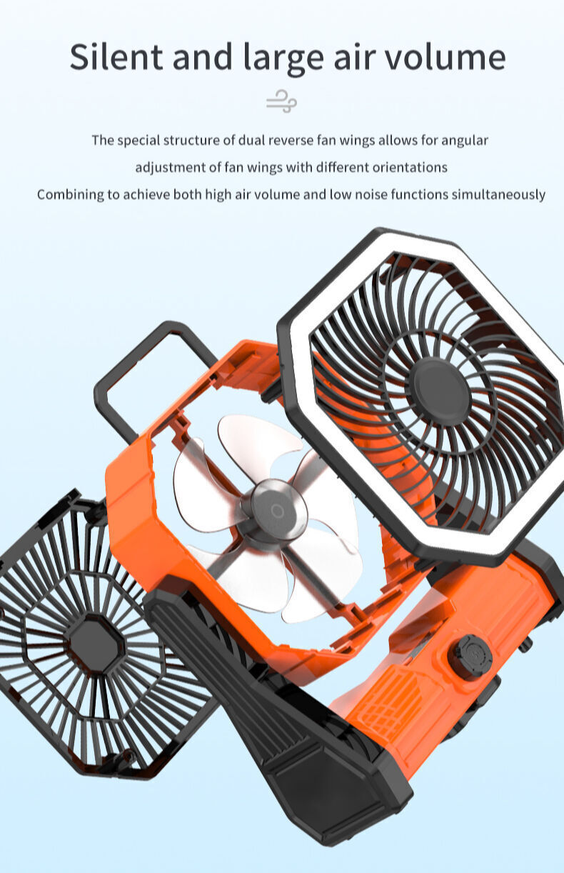 Buy Wholesale China Portable Outdoor Camping Chargeable Fan With Led ...