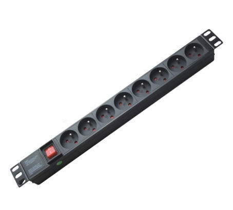 Buy Wholesale China French Type 16a 1u 8 Way Outlet Pdu Rack Mount Power Distribution Unit With ...