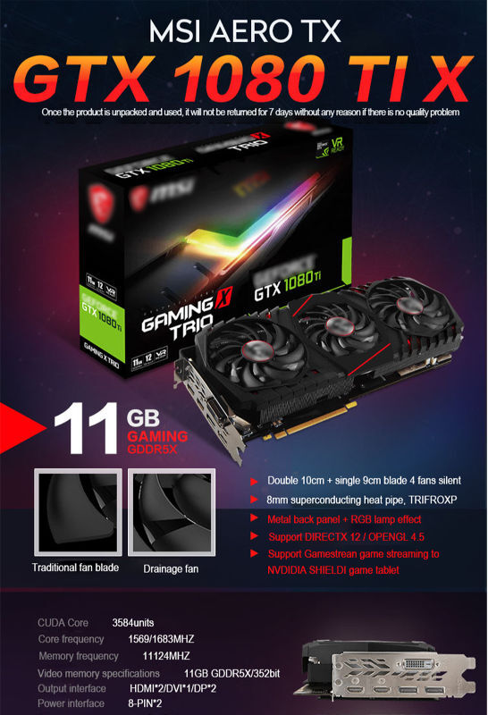 Buy Wholesale China Graphic Card Gpu Gtx 1080 Ti Gaming And Other Model ...