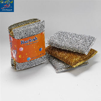 Buy China Wholesale Mesh Sponge Silver Golden Foam Scouring Pad Sponge ...