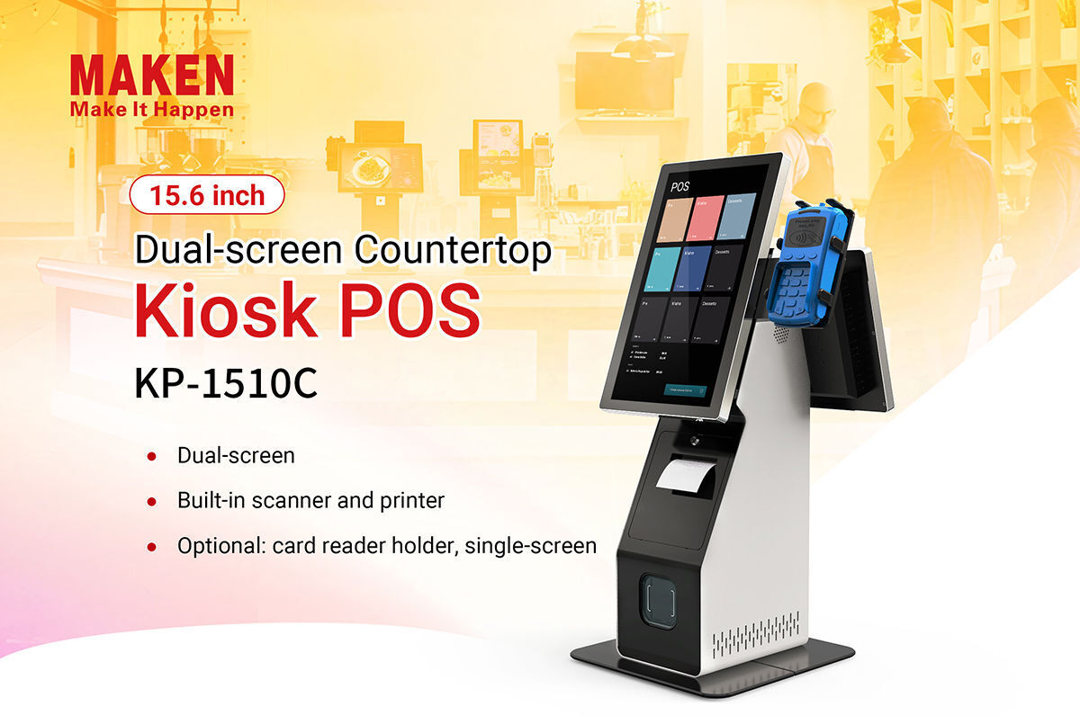 15.6 Inches Touch Screen Payment Terminal Self Service Ordering Pos ...