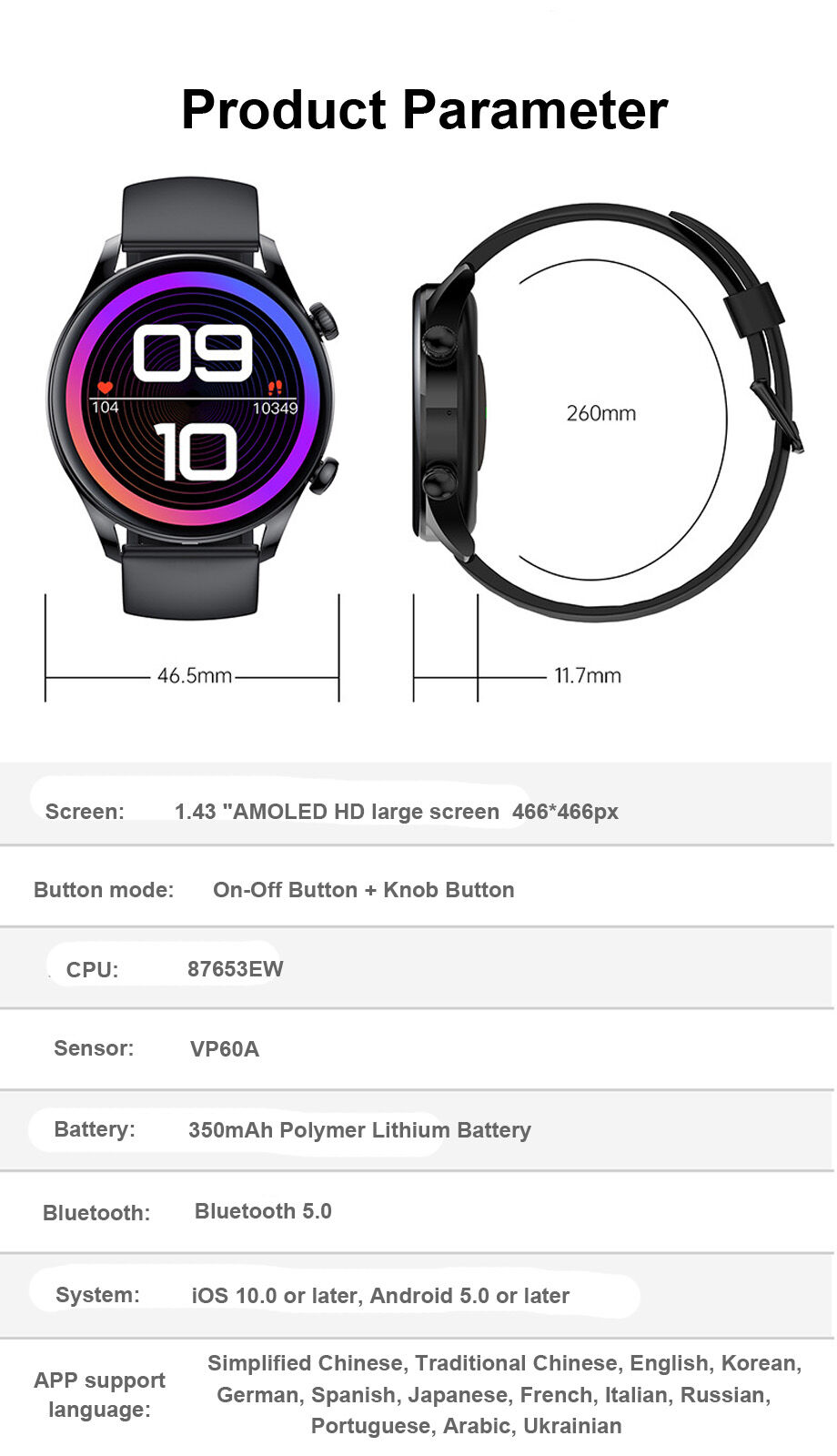 Buy Wholesale China Wholesale 1.43" Amoled Hd Large Screen Sport Smart ...