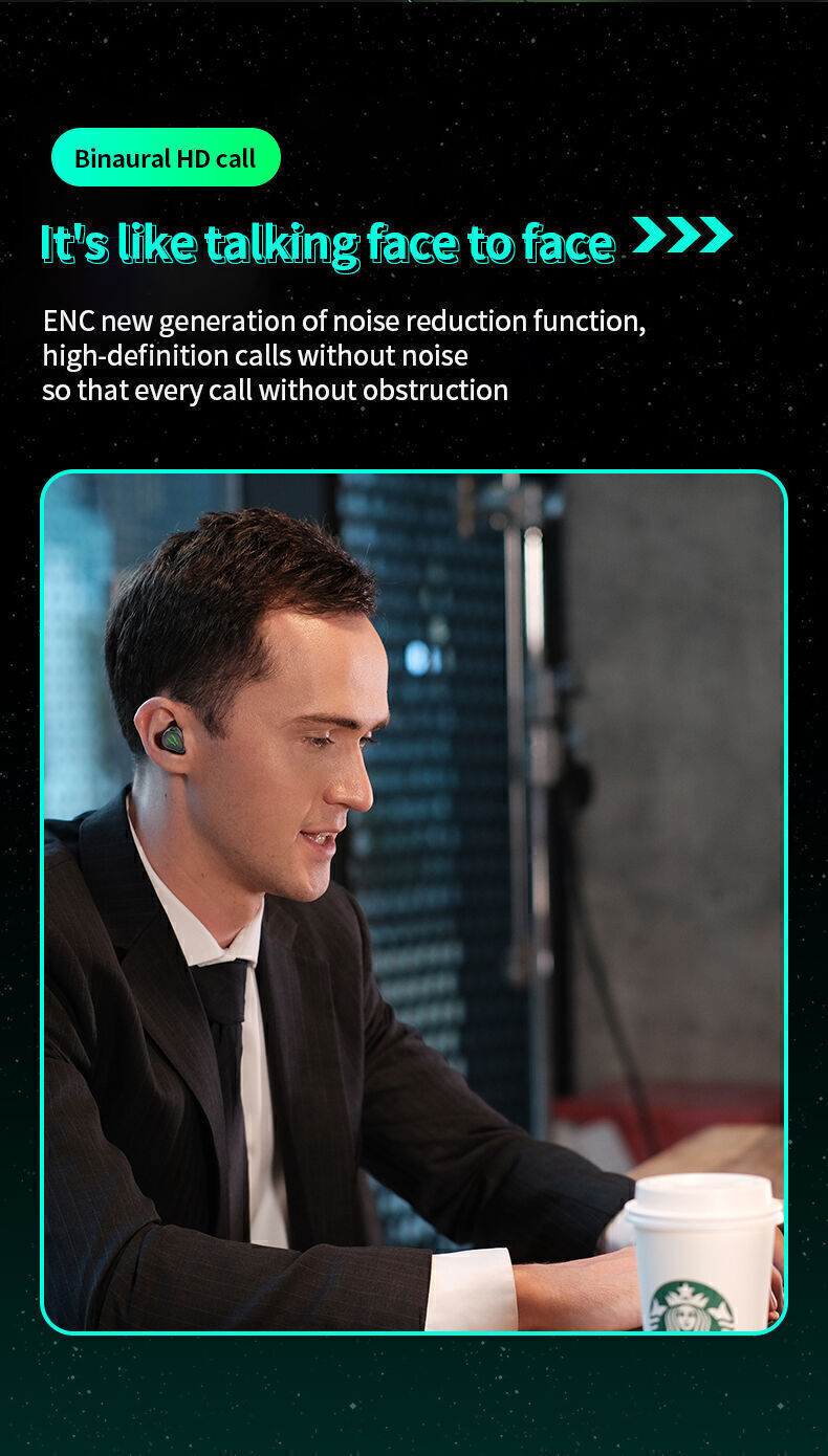 Buy Wholesale China H9 Low Latency Dual Mic Enc Tws Earbuds Touch ...