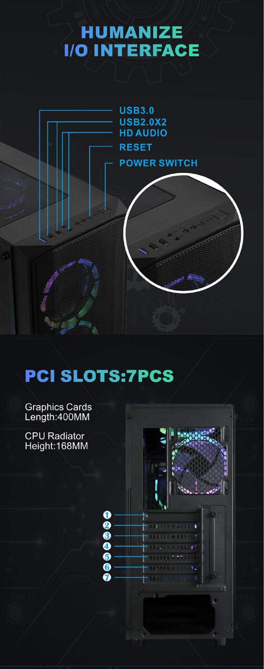 Buy Wholesale China Black Atx Mid-tower Desktop Computer Gaming Case ...