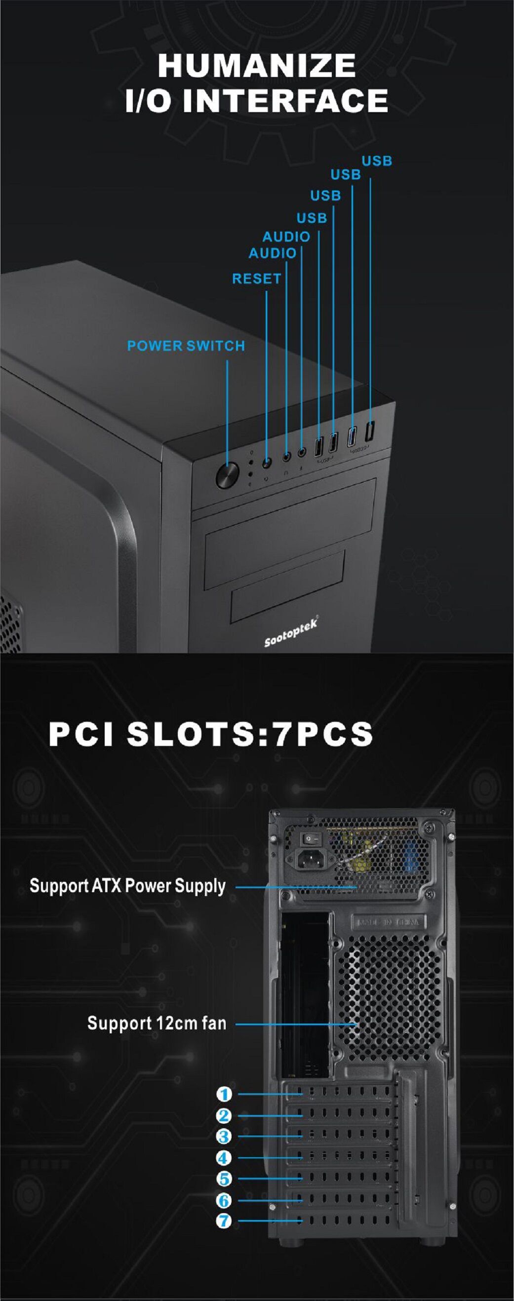 Buy Wholesale China Cheapest Office Micro Atx Computer Case Pc Case ...