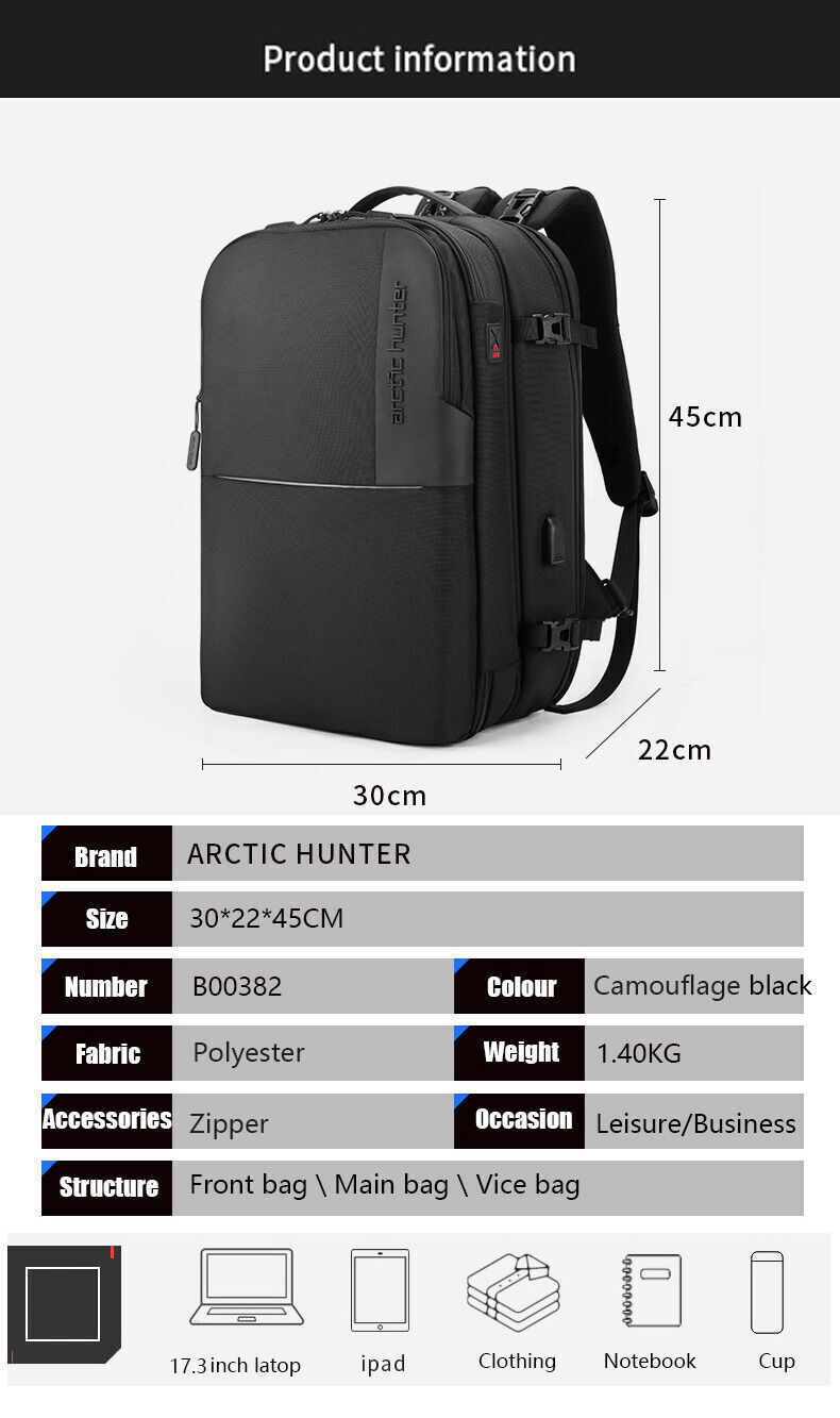 Buy Wholesale China Arctic Hunter 2 In 1 Detachable Laptop Backpack 17 ...
