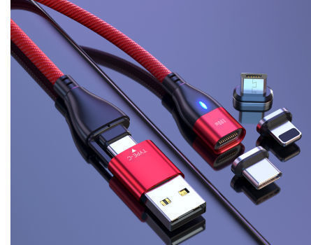 100w Magnetic Cable Fast Charging Magnetic Date Cable - Buy China ...