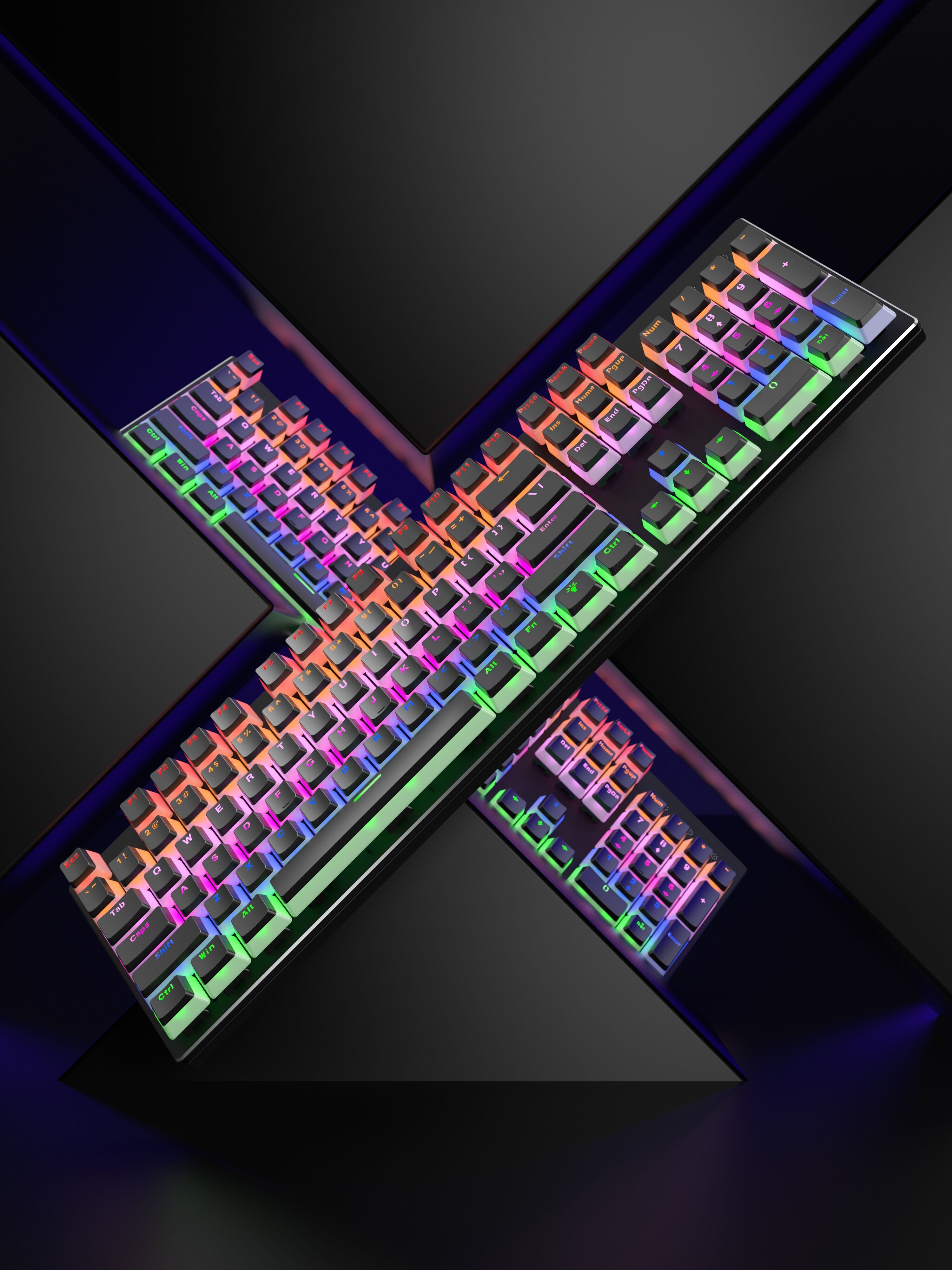 Buy Wholesale China China Supply 104 Keys Gaming Keyboards Abs Material ...