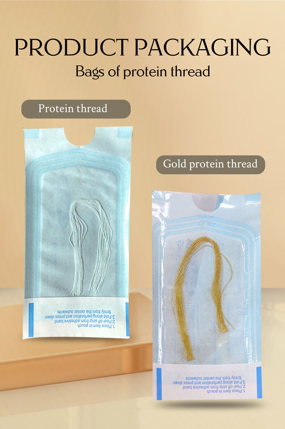 Buy Wholesale China Collagen Thread Lift Kits Silk Thread Collagen Gold ...