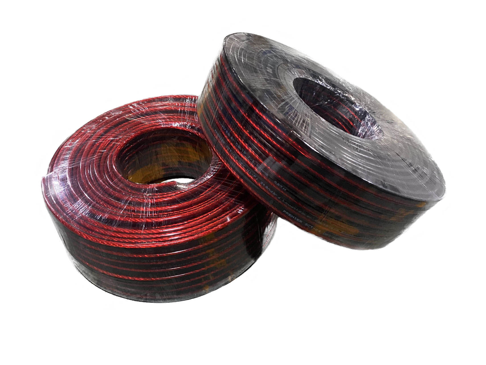 Transparent With Red Stripe Audio Video Cables Speaker Cable 2 Cord ...