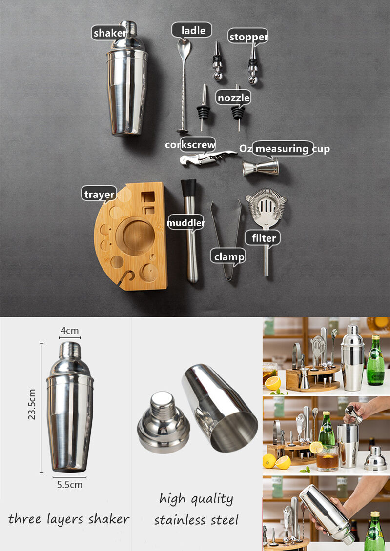 Customizable Bar Accessories Set Stainless Steel High Quality Bar Tools ...