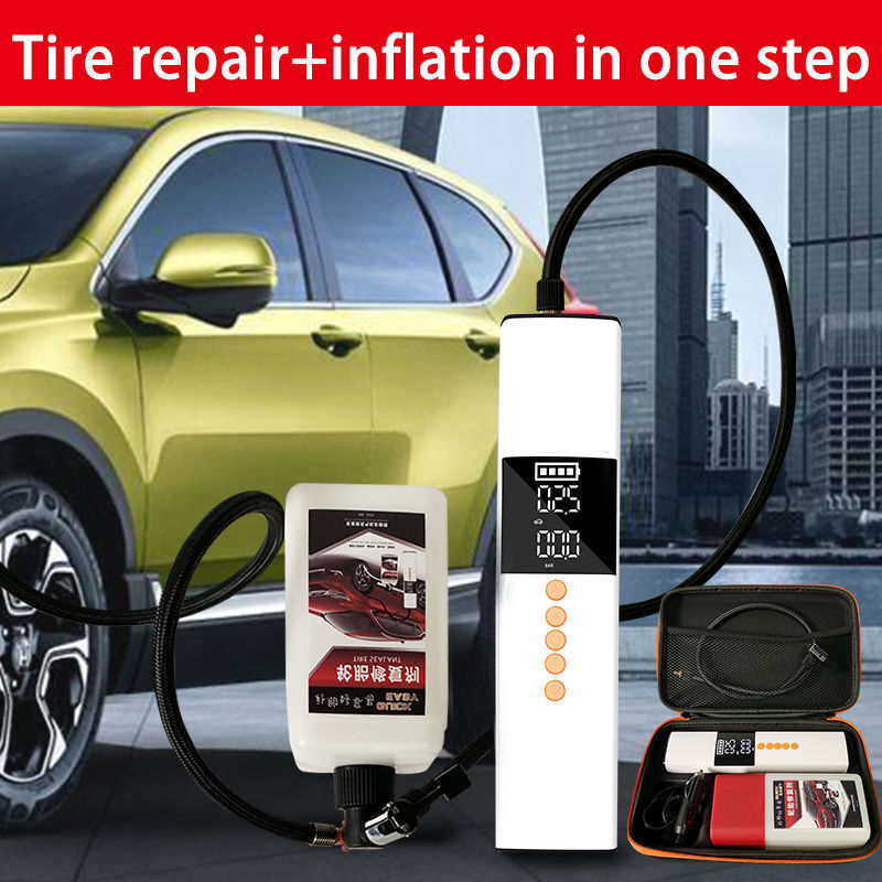 Car Emergency Kits Intelligent Digital Car Tire Air Inflator Automatic ...
