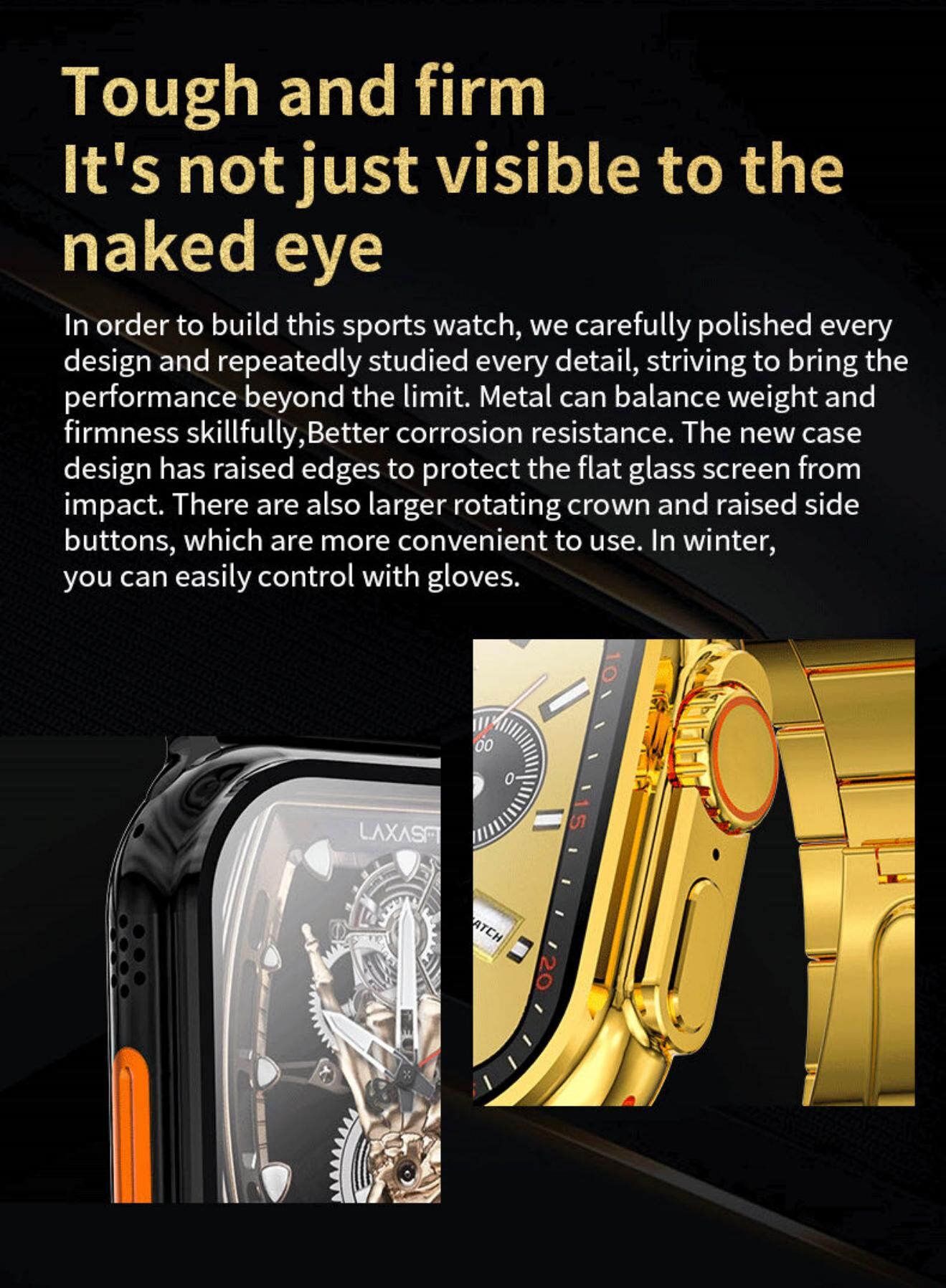 Buy Wholesale China 1.91inch Smart Watch 24k Ultra S9 Max Golden Smart ...