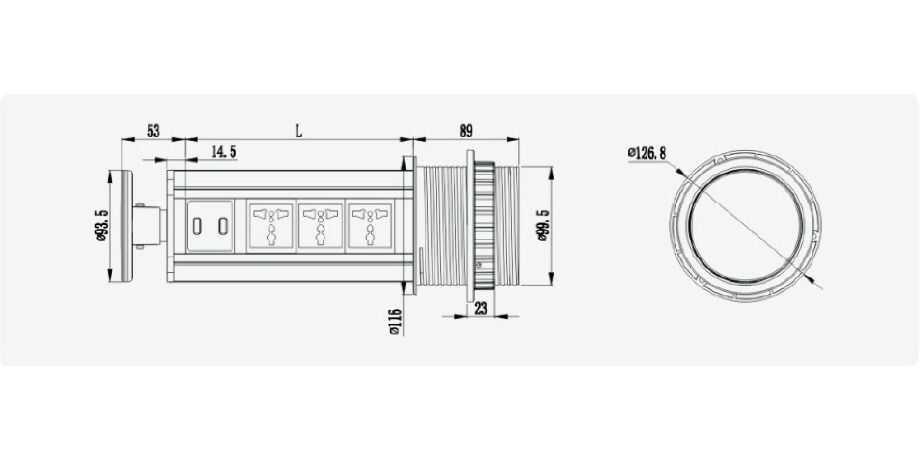 Buy Wholesale Taiwan Pop Up Socket, Pull Up 2-way Uk Power Socket With ...