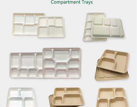 Buy Wholesale China 100% Compostable 6 Compartment Plates & Compartment ...